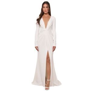 Lulus | Dresses | Lulus Wedding Maxi Dress Womens L White Mermaid Gown ...